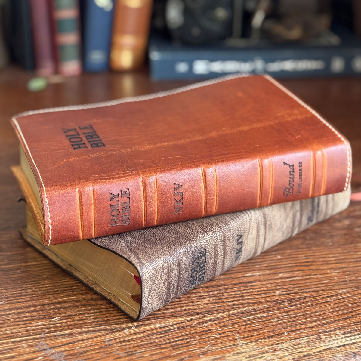 Custom Bible & Book Rebinding with Hand Bound Premium Leather – KC Laser Co