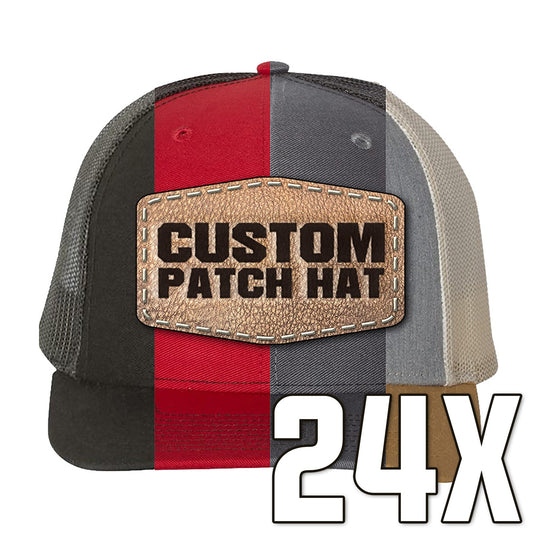 Custom Leather Patch Hat with Your Logo – KC Laser Co