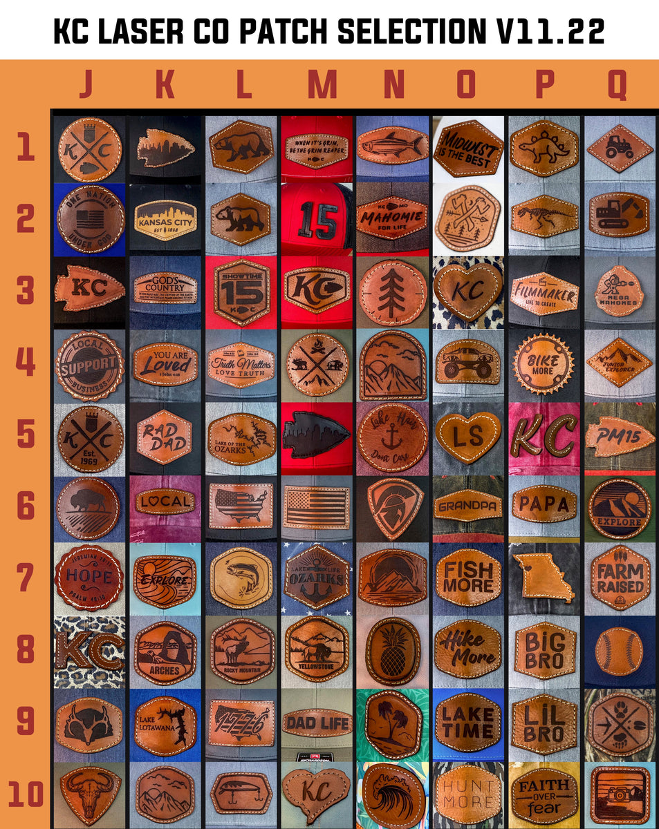 Custom Leather Patch Hat with Your Logo – KC Laser Co